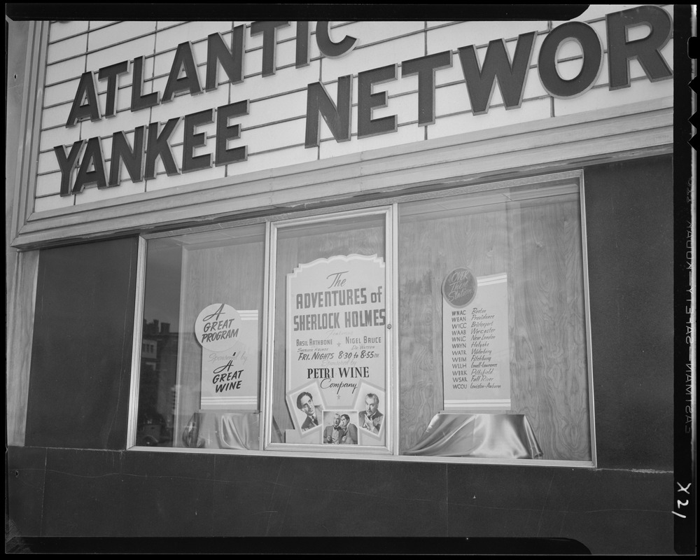 Yankee Network window display for The Adventures of Sherlock Holmes on ...