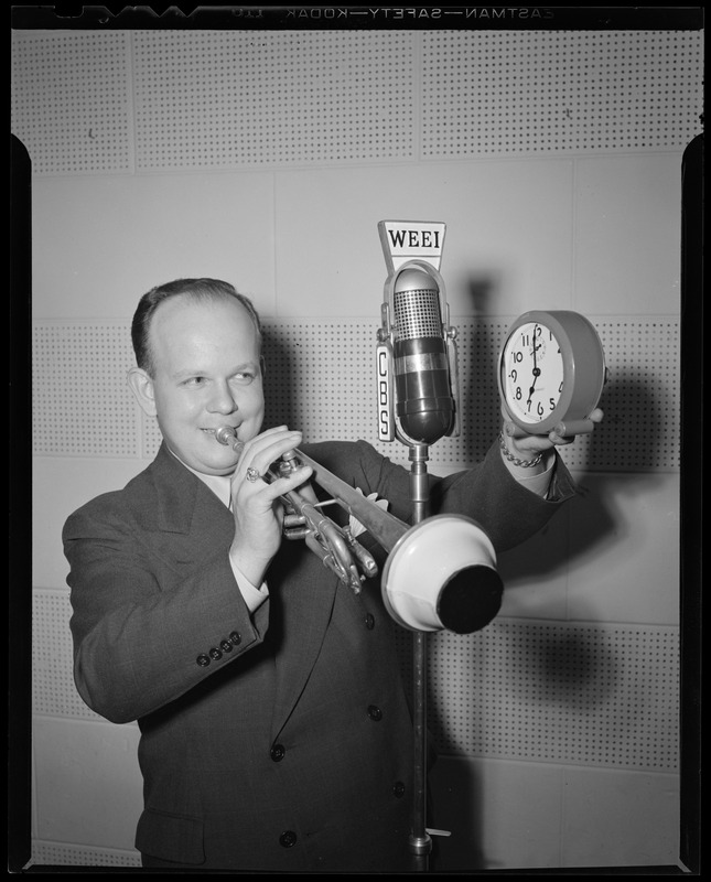 Ray Girardin and trumpet - Digital Commonwealth