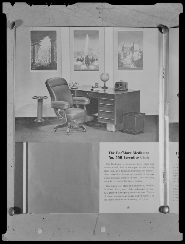 Do/More Chairs advertisement "The Do/More Meditator No. 556 Executive ...