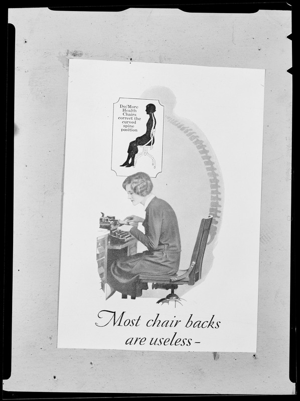 Do/More Chairs advertisement "Most chair backs are useless" - Digital ...