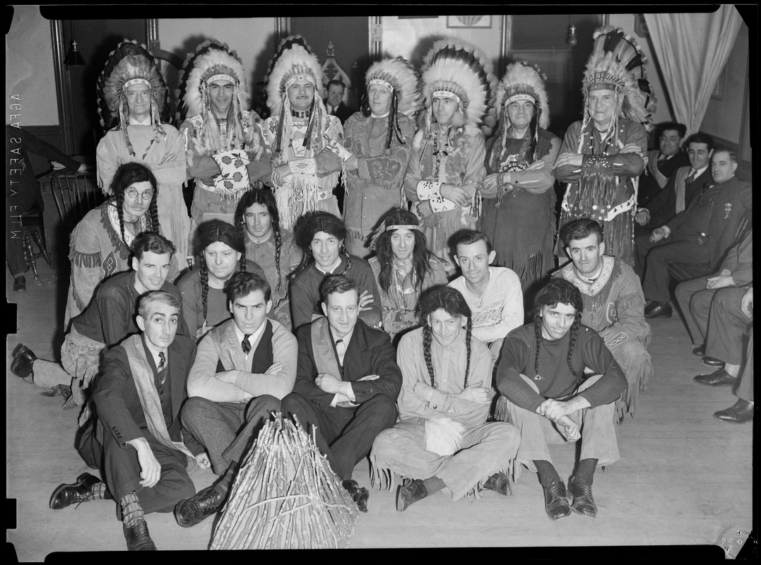 Group portrait of Red Men, Wakefield - Digital Commonwealth