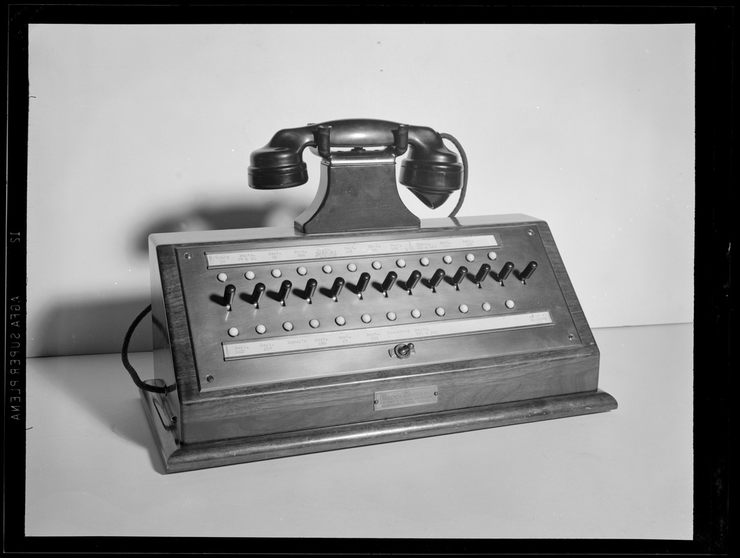 Antique multi-line phone - Digital Commonwealth
