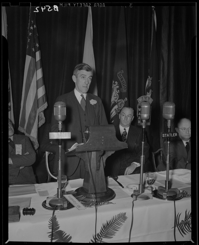 Leverett Saltonstall speaks at National Governors' Conference in Boston ...