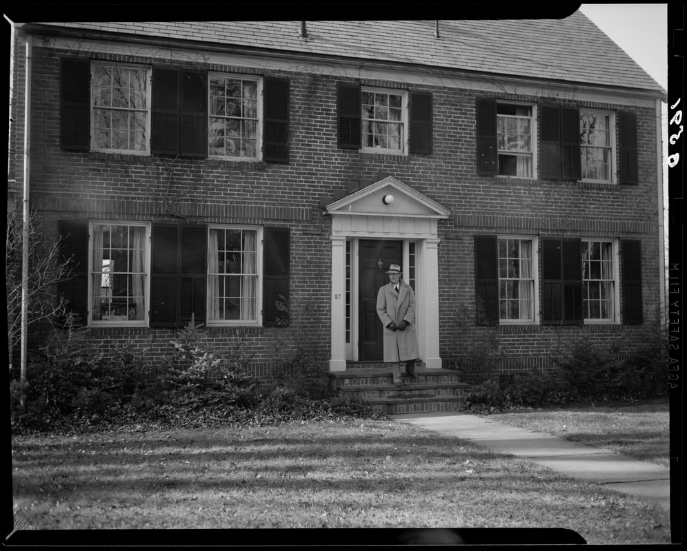 Cedric Foster in doorway of house - Digital Commonwealth