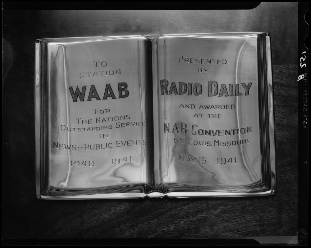 WAAB plaque - Digital Commonwealth