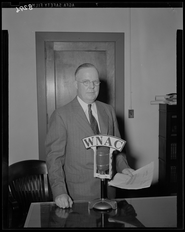 Portrait of Murphy on WNAC - Digital Commonwealth