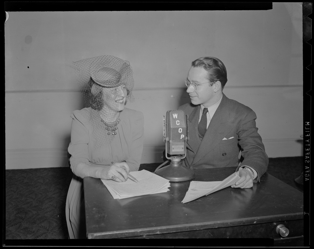 George Crowell and a woman in a hat - Digital Commonwealth