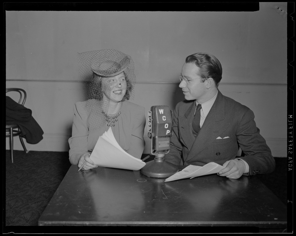 George Crowell and a woman in a hat - Digital Commonwealth