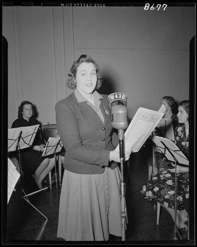 Musicians at W43B radio station - Digital Commonwealth