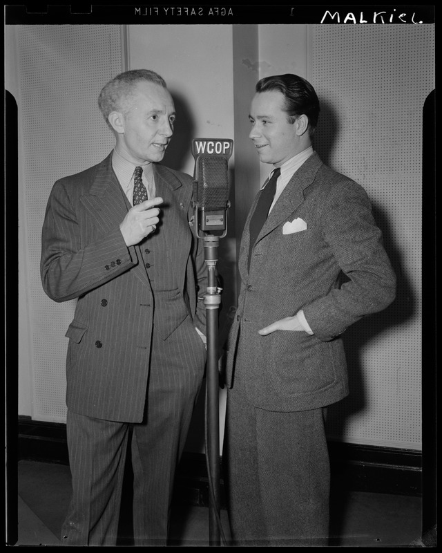 Mr. Malkiel at the microphone - Digital Commonwealth