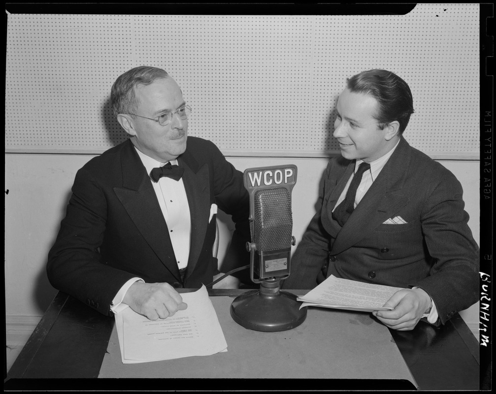 Mr. Burnham at the microphone - Digital Commonwealth