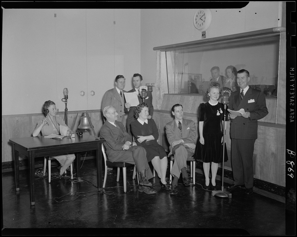 Jack Stanley and Dick Cobb at the microphones with Wilfred Academy for ...