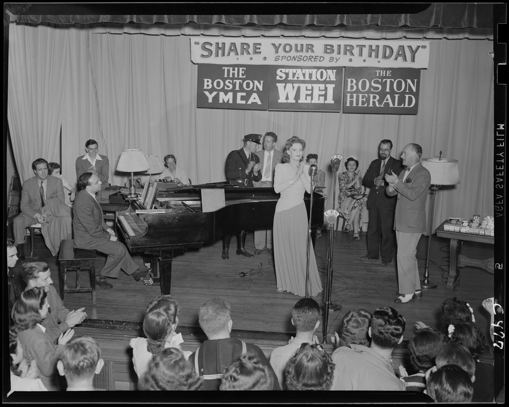 Jane Pickens at Y party - Digital Commonwealth