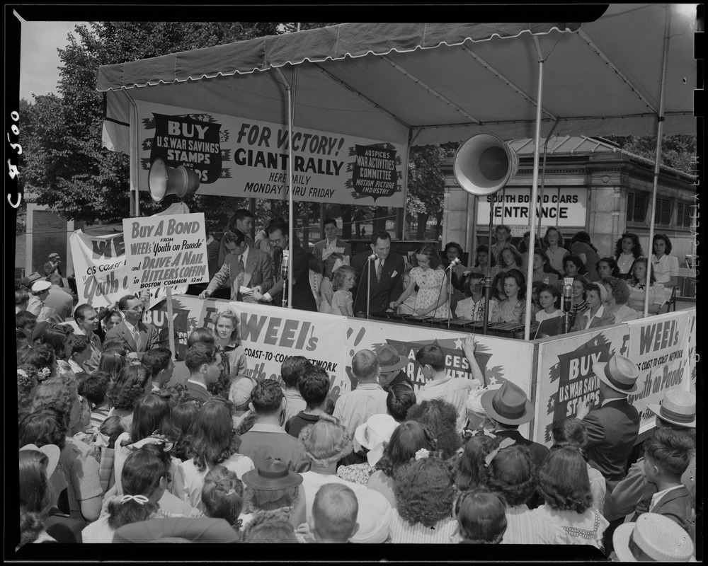 Youth on Parade radio program bond sale at the Boston Common - Digital ...