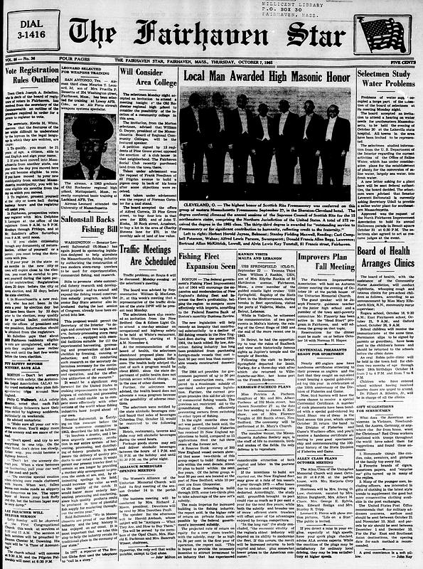 The Fairhaven Star. October 07, 1965 - Digital Commonwealth