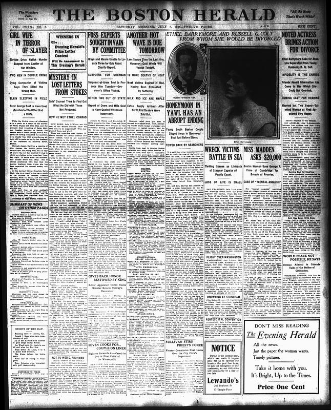 The Boston Herald. July 08, 1911 - Digital Commonwealth