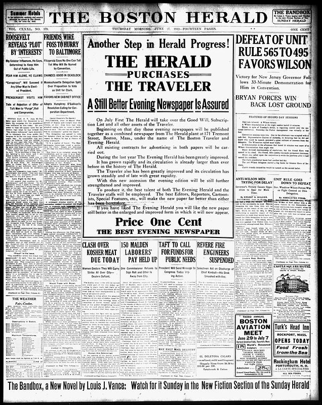 The Boston Herald. June 27, 1912 - Digital Commonwealth