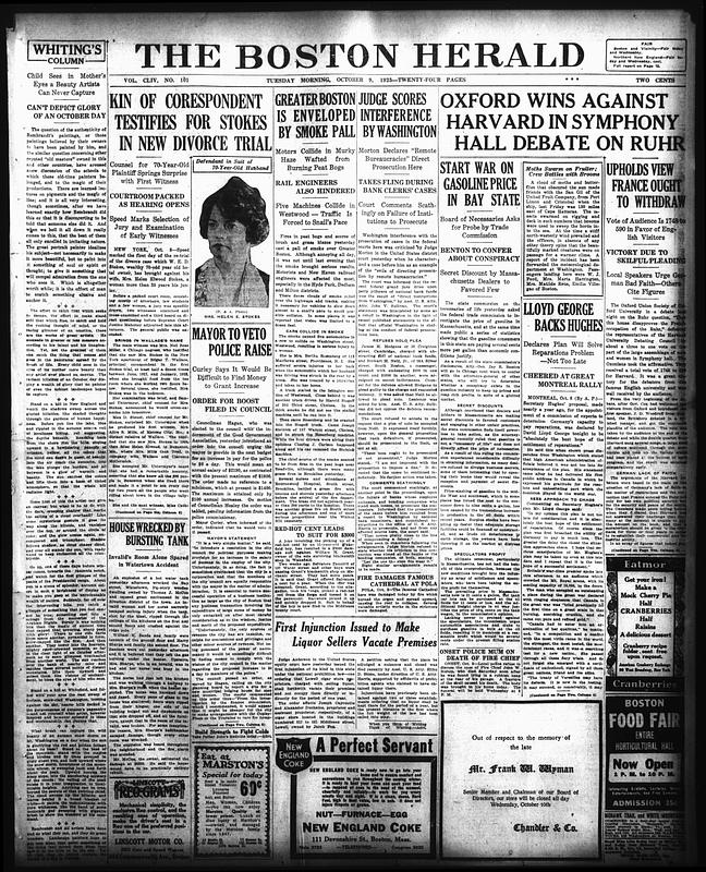 Boston Herald. October 09, 1923 - Digital Commonwealth