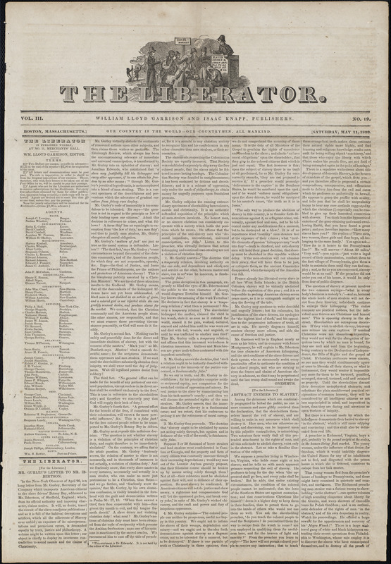 The Liberator. May 11, 1833 - Digital Commonwealth