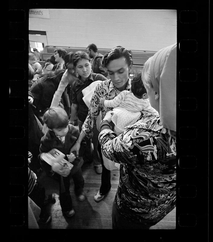 Chelsea Fire survivors at shelter, Chelsea, MA - Digital Commonwealth