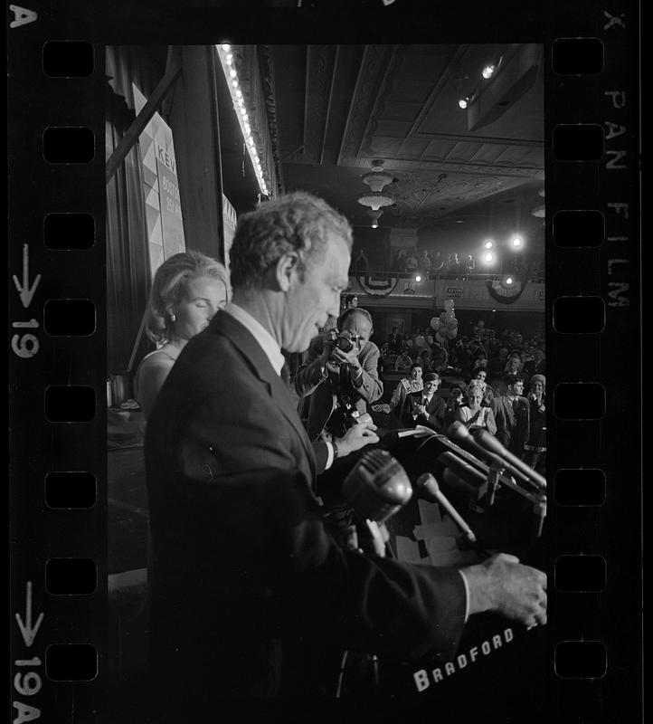 Mayor Kevin White on election night, Boston - Digital Commonwealth