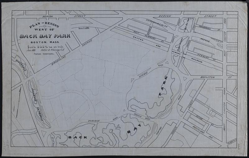 Plan of region west of Back Bay Park, Boston, Mass. : proposed ...