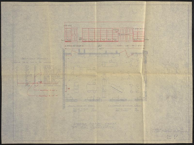 Proposed library layout fire station addition, Wayland Massachusetts ...