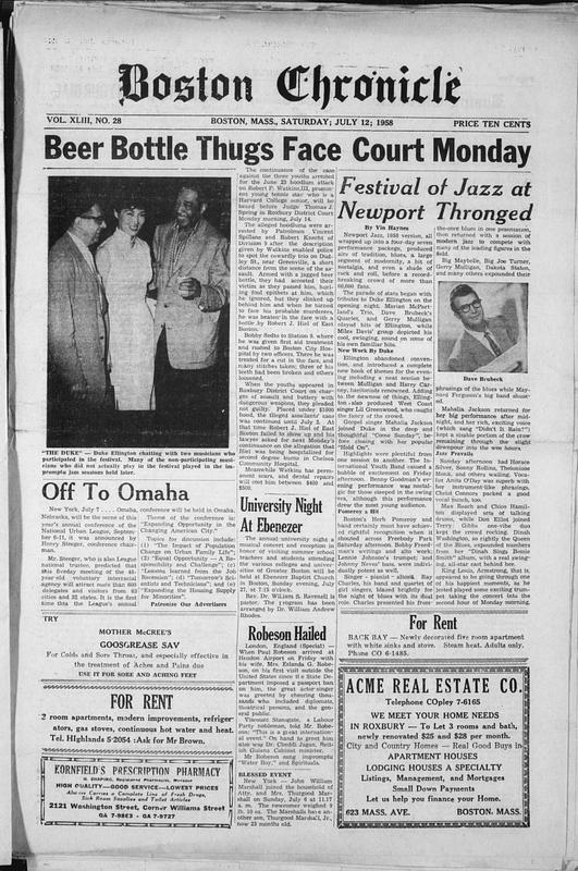Boston Chronicle. July 12, 1958 - Digital Commonwealth