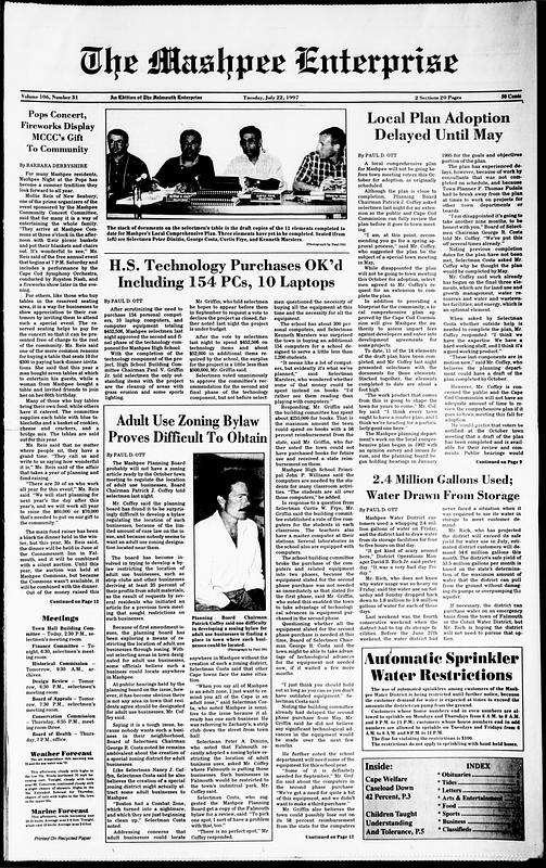The Mashpee Enterprise. July 22, 1997 - Digital Commonwealth