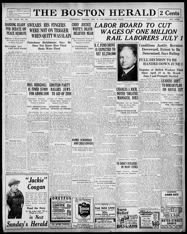 Boston Herald. May 18, 1921 - Digital Commonwealth