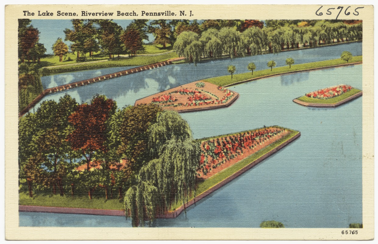 The lake scene, Riverview Beach, Pennsville, N. J. - Digital Commonwealth