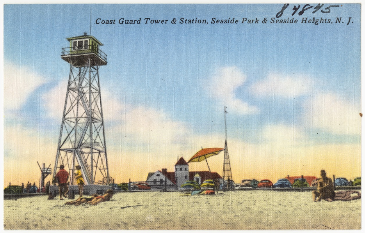 Coast Guard Tower & Station, Seaside Park & Seaside Heights, N. J ...