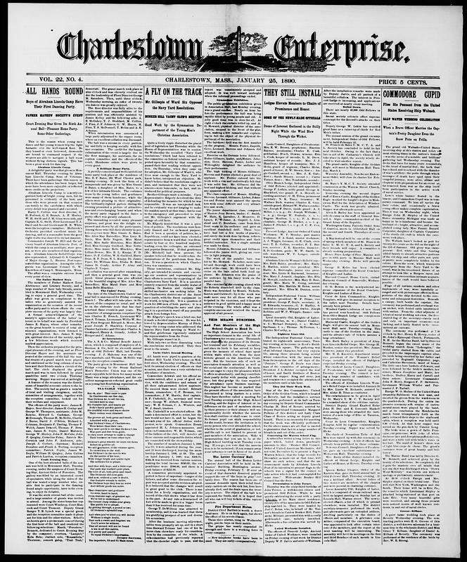 Charlestown Enterprise. January 25, 1890 - Digital Commonwealth