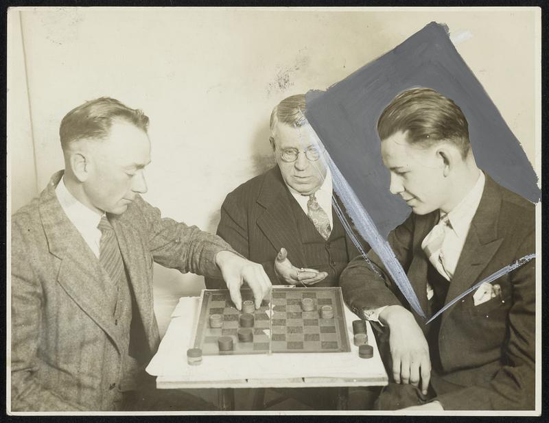 Willie Ryan (at right) youthful New York checker star, who will compete ...