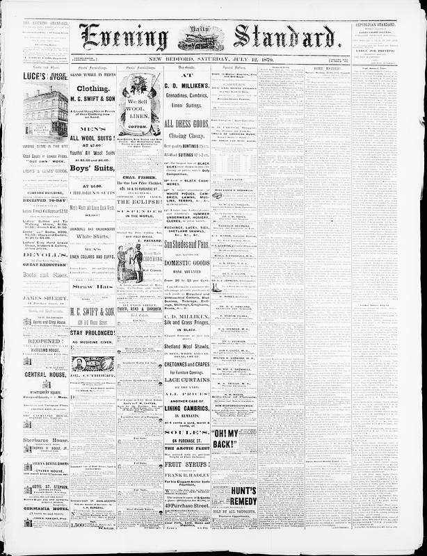 Evening Standard. July 12, 1879 - Digital Commonwealth