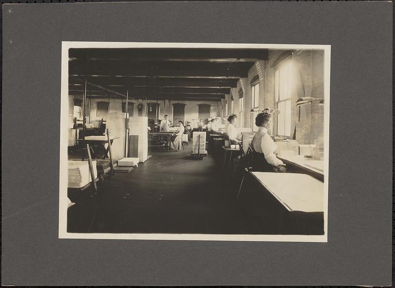 Sorting Room, Old Berkshire Mill, 1910 - Digital Commonwealth