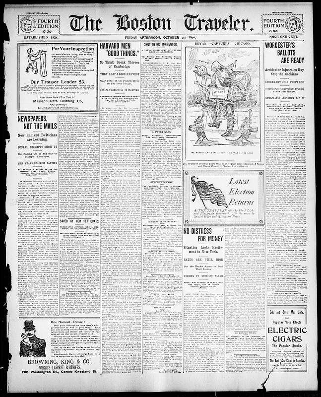 The Boston Traveler. October 30, 1896 - Digital Commonwealth