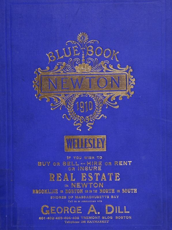 Blue book of Newton ... containing lists of the leading residents ...