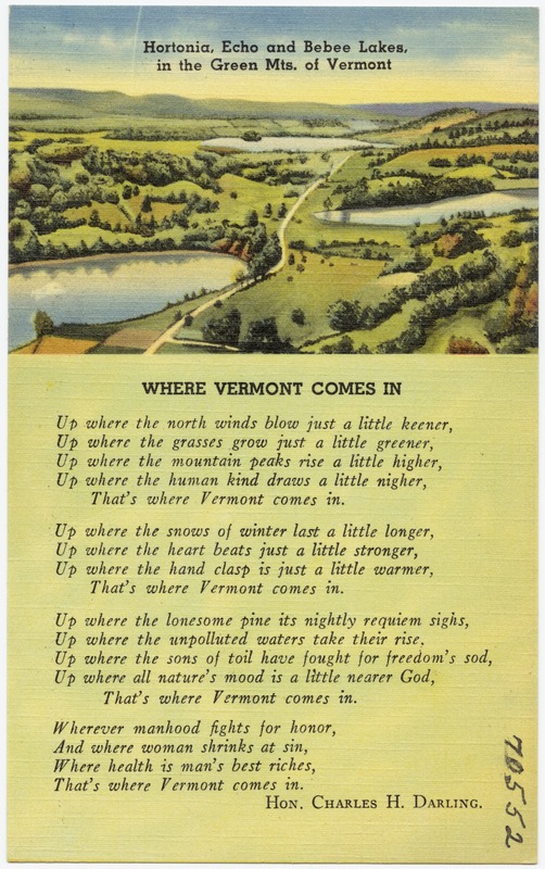 Hortonia, Echo and Bebee lakes in the Green Mts. of Vermont - Digital ...