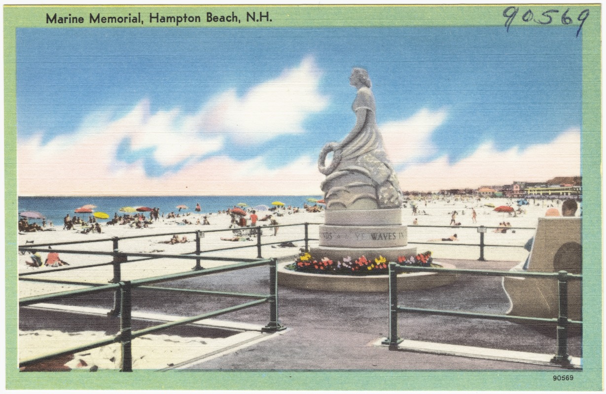 Marine Memorial, Hampton Beach, N.H. - Digital Commonwealth