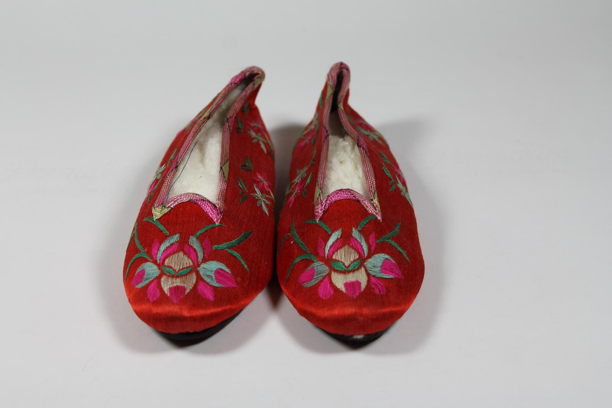 Red Chinese Slippers - Digital Commonwealth
