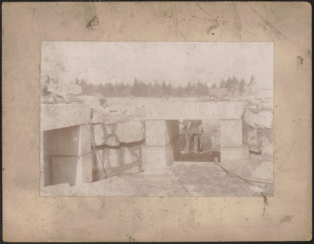 Construction stone work - Digital Commonwealth