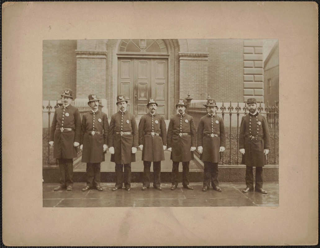 Seven police officers - Digital Commonwealth