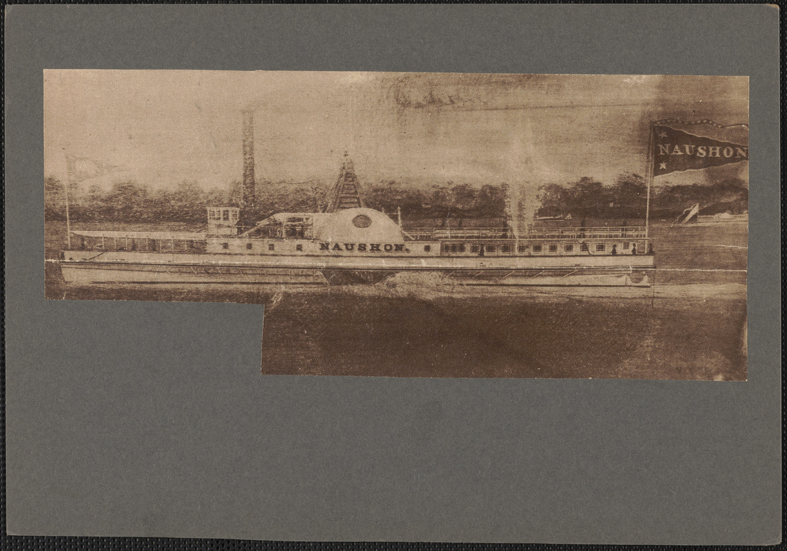 An old sidewheeler, the Naushon was an early boat on the New Bedford ...