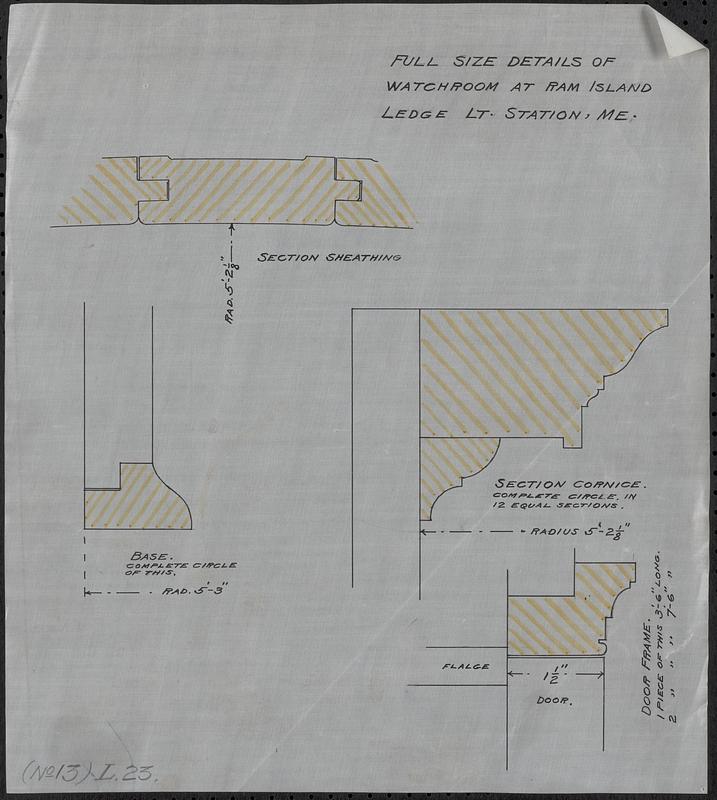 Full size details of watchroom at Ram Island Ledge Light Station, ME ...