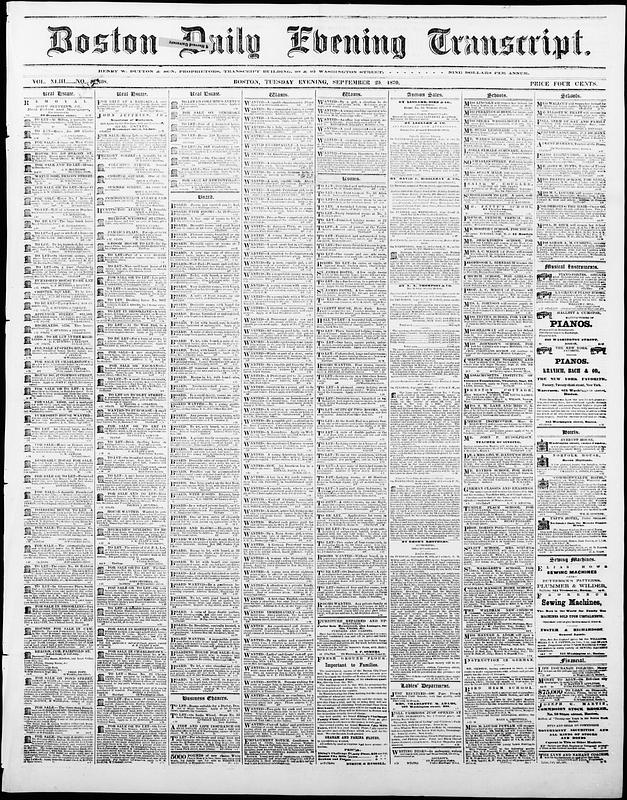 Boston Daily Evening Transcript - Digital Commonwealth