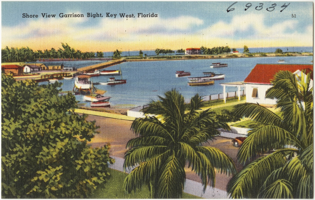 Shore view Garrison Bight, Key West, Florida - Digital Commonwealth