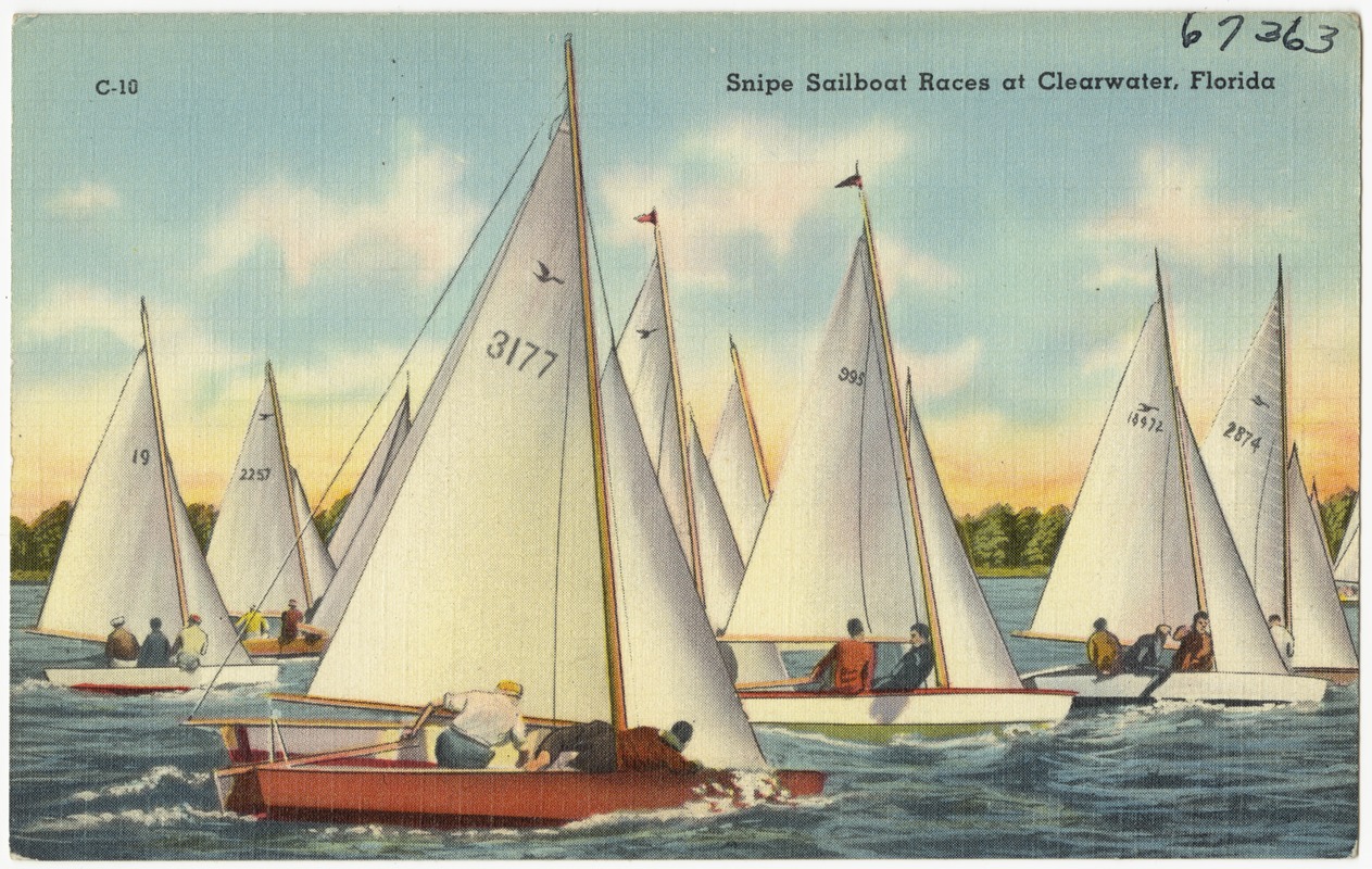 Snipe sailboat races at Clearwater, Florida - Digital Commonwealth