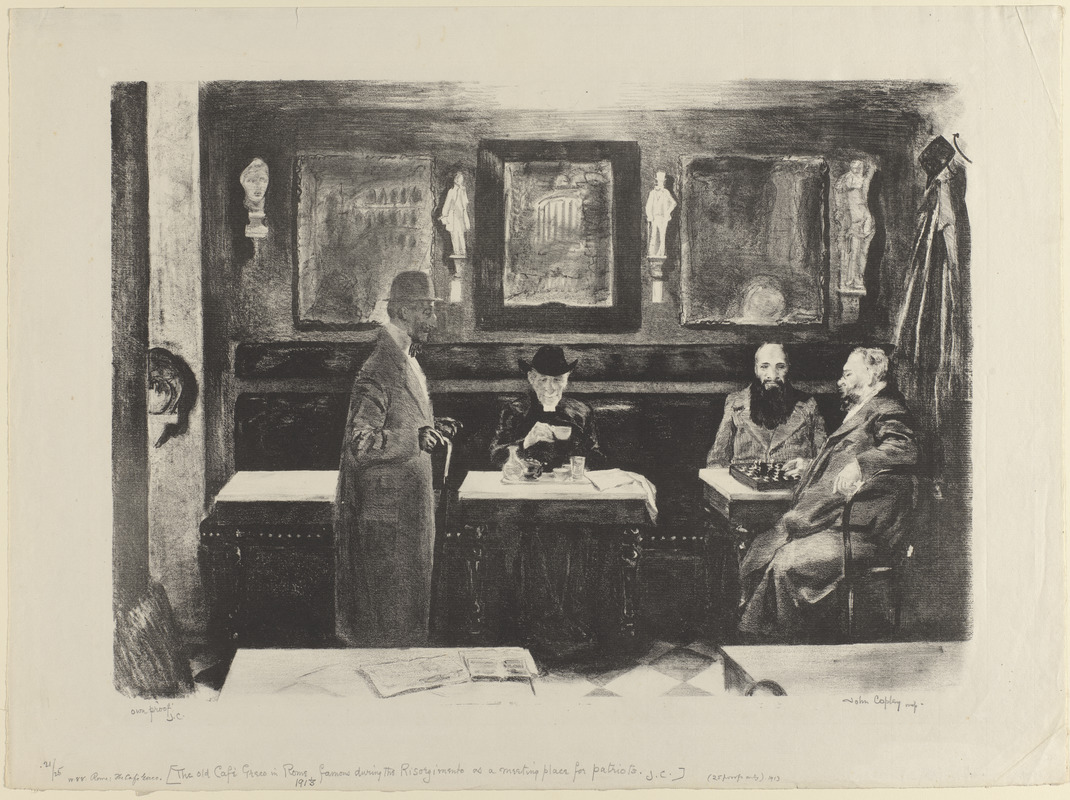 Rome: The Café Greco - Digital Commonwealth