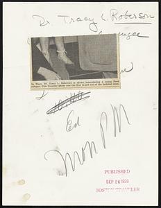 In Ware, Dr. Tracy L. Roberson is shown innoculating a young flood ...